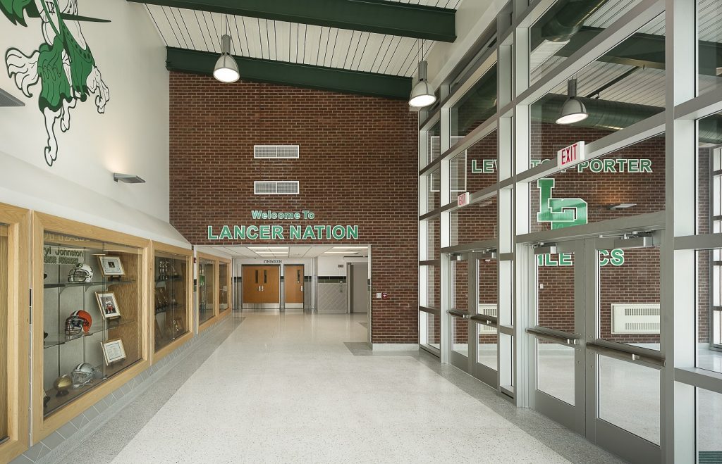 Lew-Port Additions: Athletic and High School Main Entrance